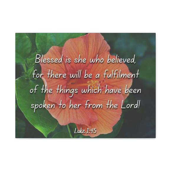 Express Your Love Gifts | Art | Scripture Sign Blessed Is She Luke 45 ...